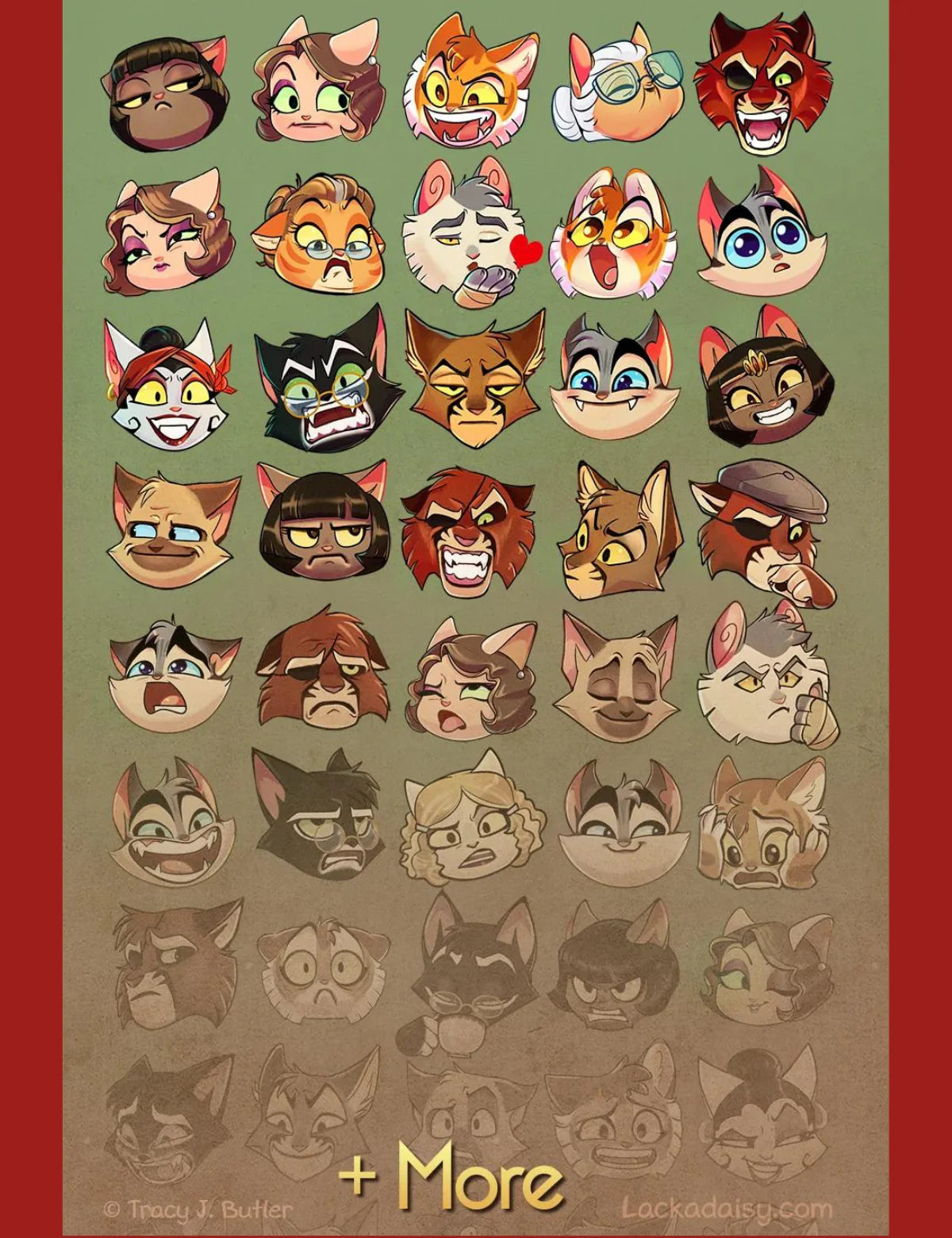 Lackadaisy Emoji Pack – Lackadaisy Store